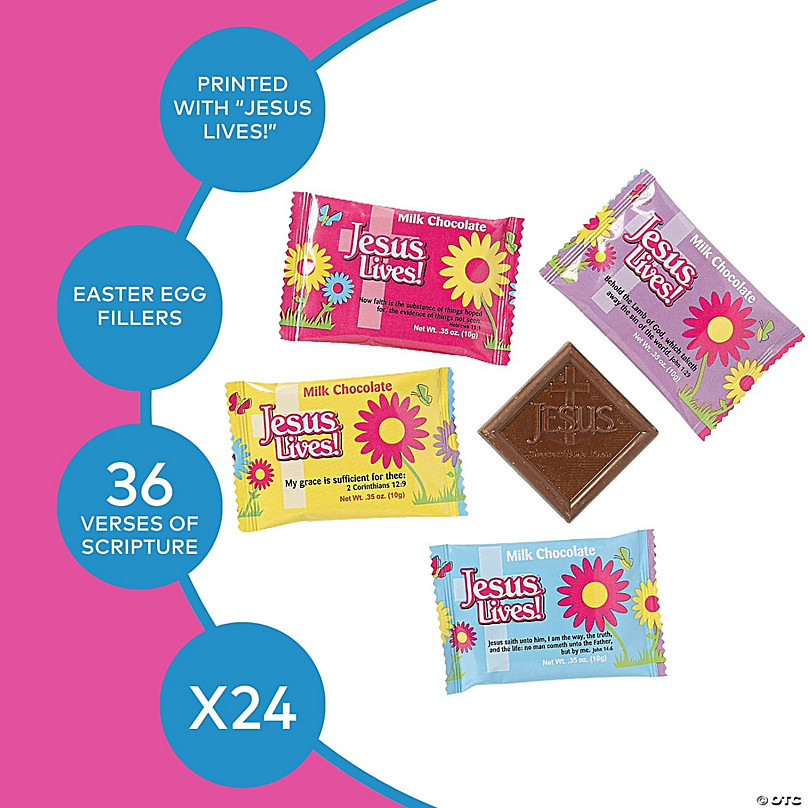 Scripture Candy™ Easter Chocolate Candy - 24 Pc.
