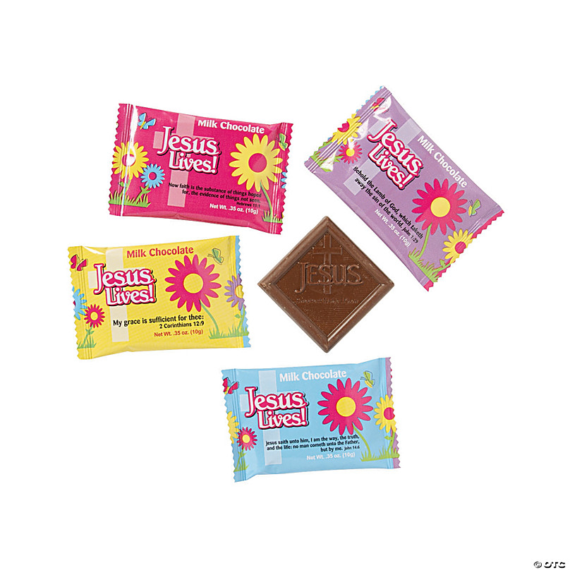 Scripture Candy™ Easter Chocolate Candy - 24 Pc. | Oriental Trading