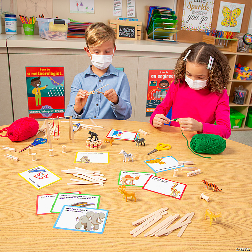 STEM Zoo Structure Building Activity Learning Challenge Kit - 299 Pc ...