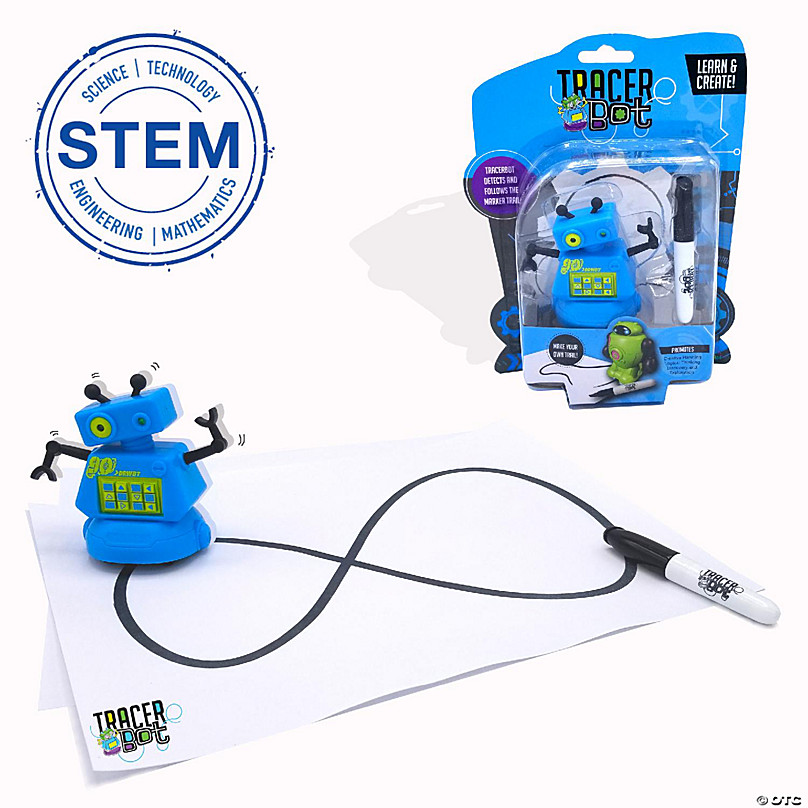 TracerBot Blue Mini Inductive Robot | Oriental Trading
