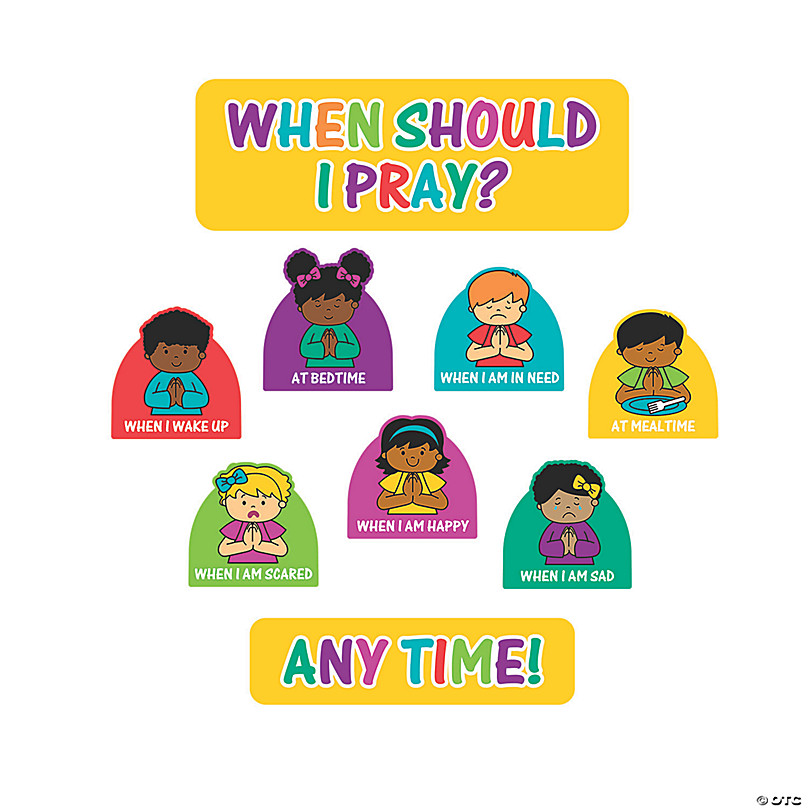 When Should I Pray Cutouts - 9 Pc. | Oriental Trading
