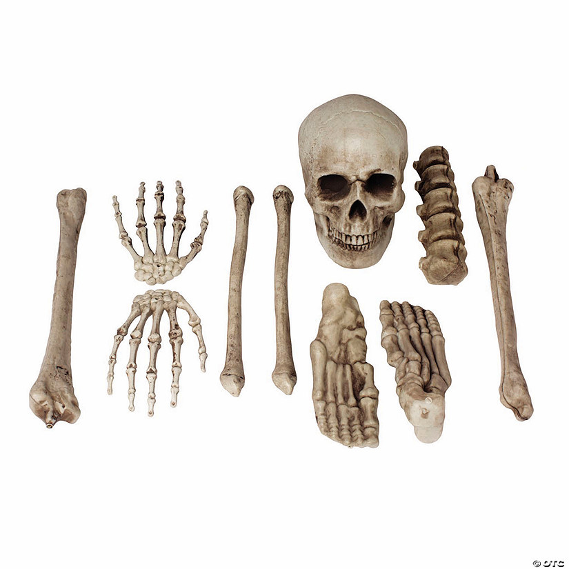 10 Pc. Skeleton Bag O' Bones Halloween Decoration