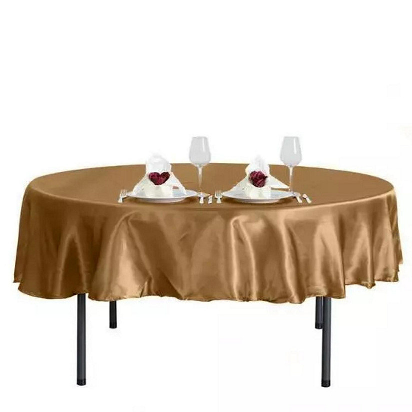 10 pcs 90" Satin ROUND Tablecloths Wedding Table Linens Supply
