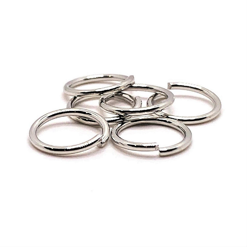 100 Pcs 12mm Silver Open Jump Rings | Oriental Trading