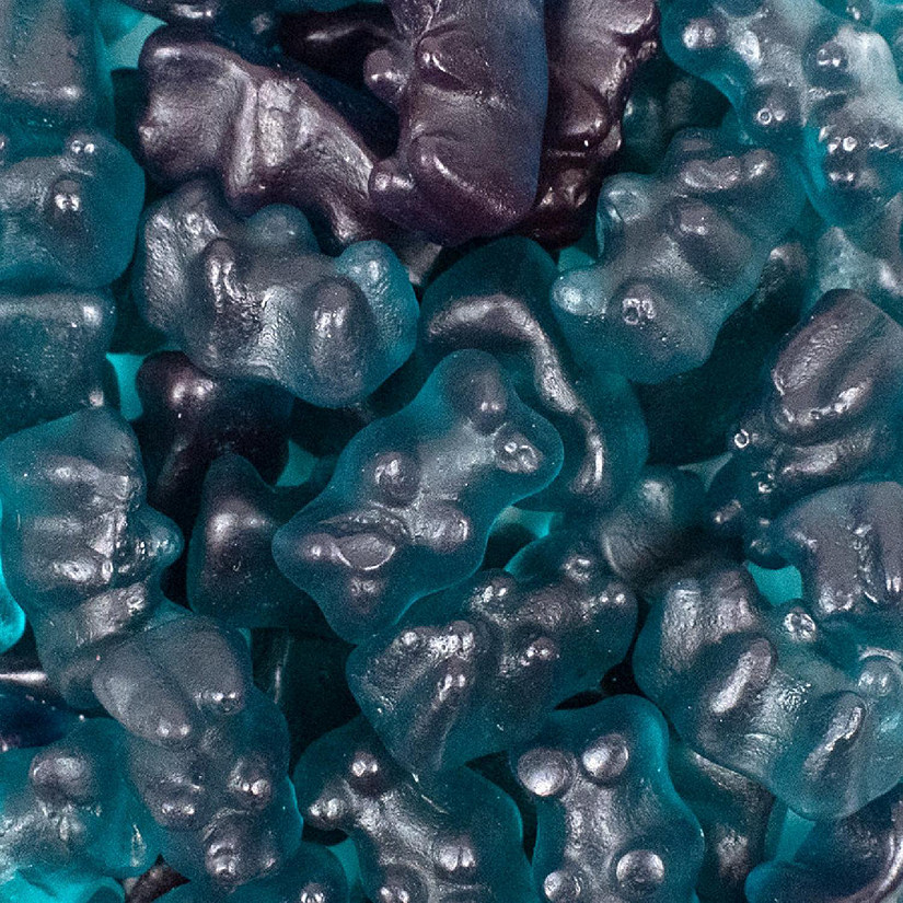 100 Pcs Blue Raspberry Gummi Bears Candy (1 lb) | Oriental Trading