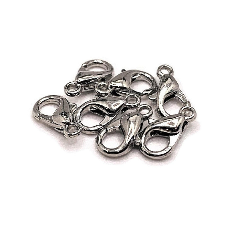 100 Pcs Silver Lobster Claw Clasps | Oriental Trading