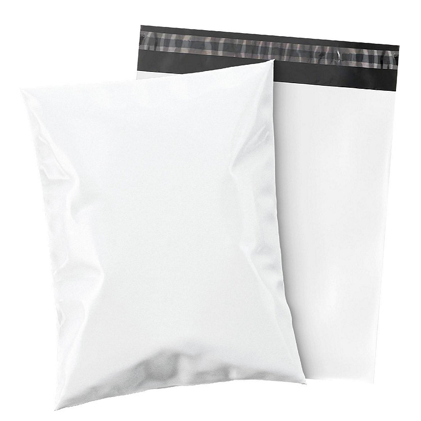 10x13 Glossy White Poly Bag Mailer Envelopes | Oriental Trading