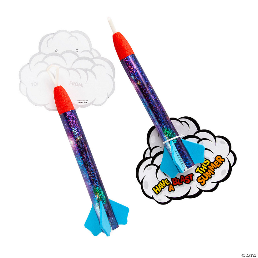 12 Pc. Have a Blast This Summer Rocket Flyers with Card for 12 ...