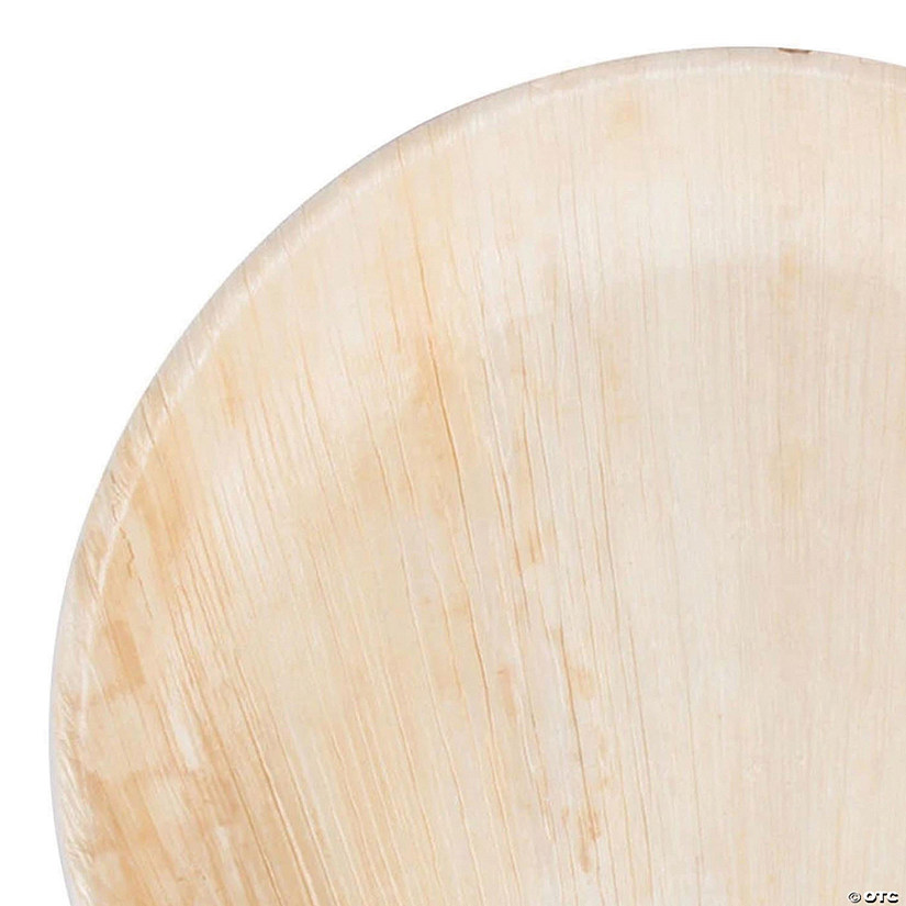 12" Round Palm Leaf Eco Friendly Disposable Dinner Plates (100 Plates)