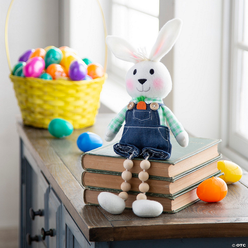 13" Dangle-Leg Easter Bunny Tabletop Decoration | Oriental Trading