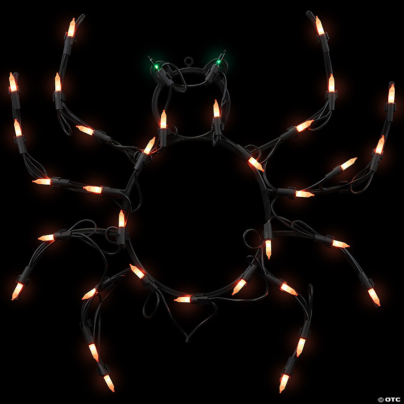 15" Lighted Spider Halloween Window Silhouette Decoration | Oriental ...