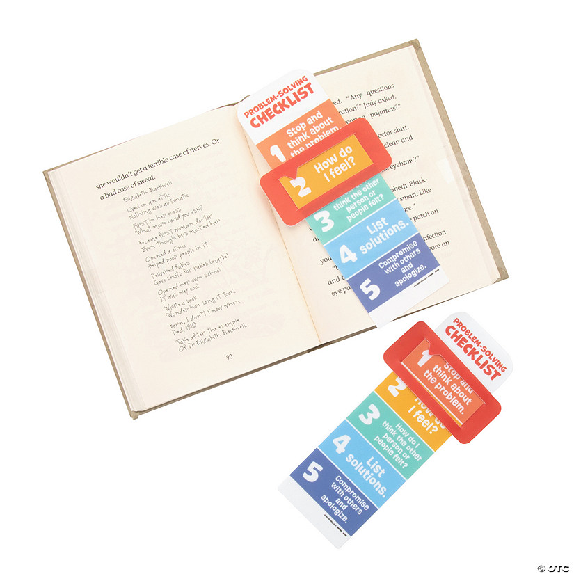 2 1/2" x 7 1/2" Social Emotional Learning Problem-Solving Slider ...