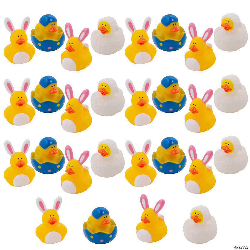 2" Mega Bulk 720 Pc. Easter Character Multicolor Rubber Ducks | Oriental Trading