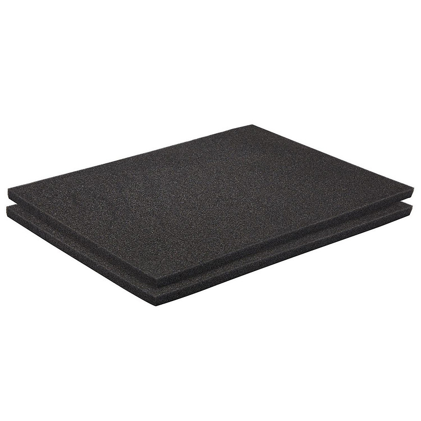 2-Pack Packing Foam Sheets - 16x12x0.5 Customizable Polyurethane Insert ...