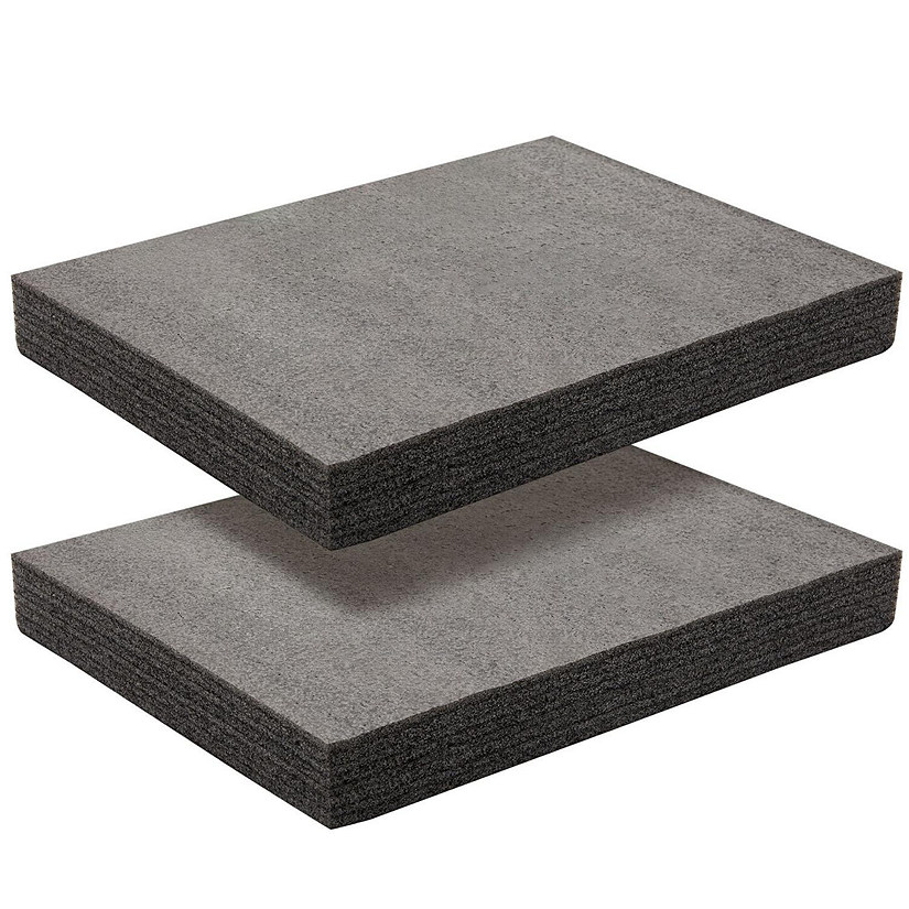 2-Pack Packing Foam Sheets - 16x12x2 Customizable Polyethylene Insert ...