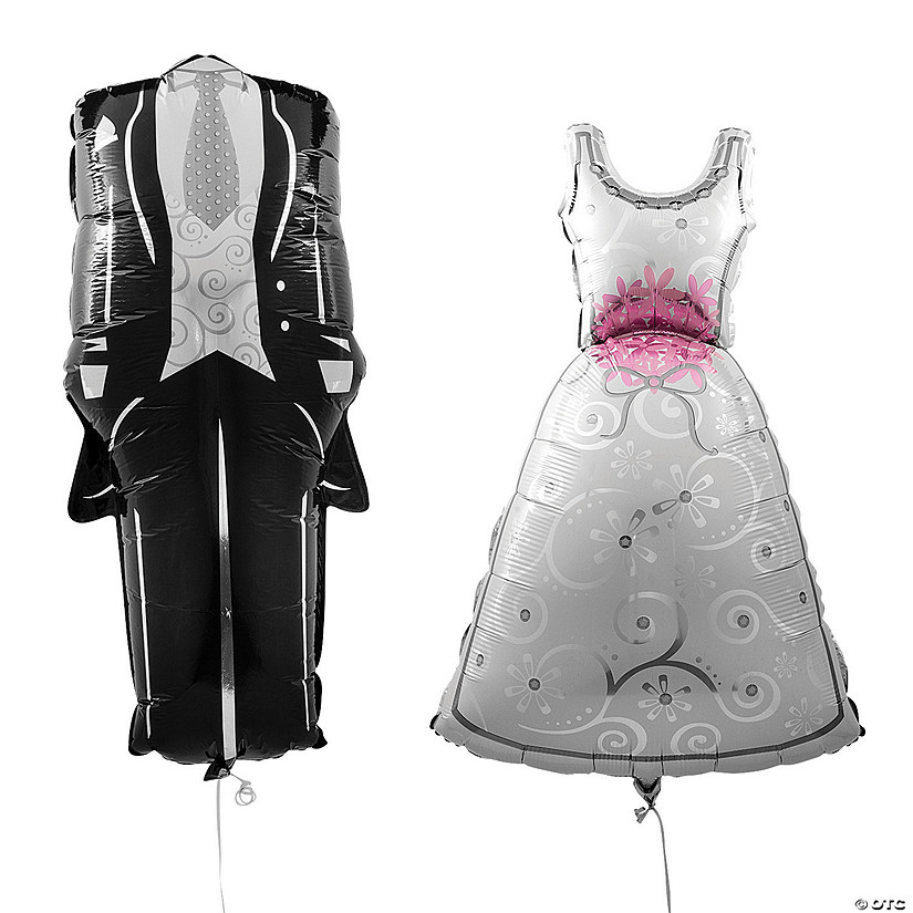 2 Pc. Bride & Groom Balloon Decorating Kit | Oriental Trading