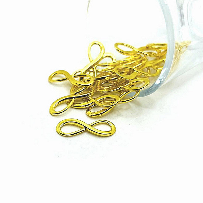 20 Gold Infinity Connector Charms | Oriental Trading