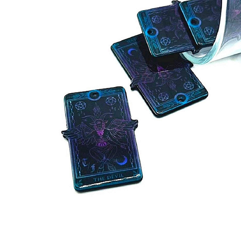 20 Pcs The Devil Tarot Card Charms | Oriental Trading