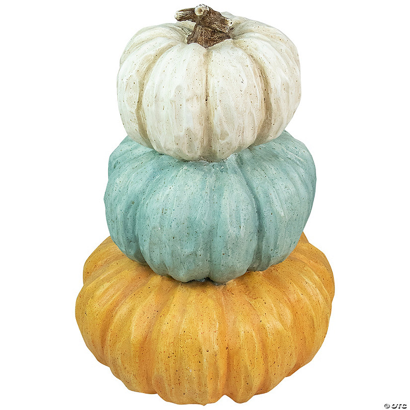 22" Triple Stacked Pumpkins Thanksgiving Tabletop Decor