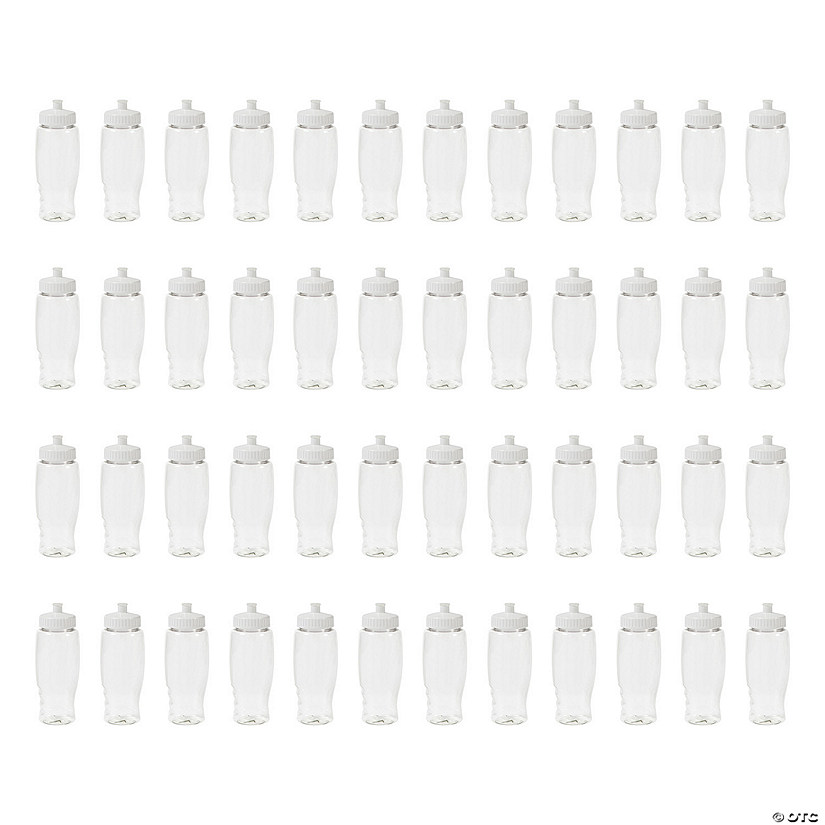27 oz. Bulk 50 Ct. Clear Plastic Water Bottles | Oriental Trading