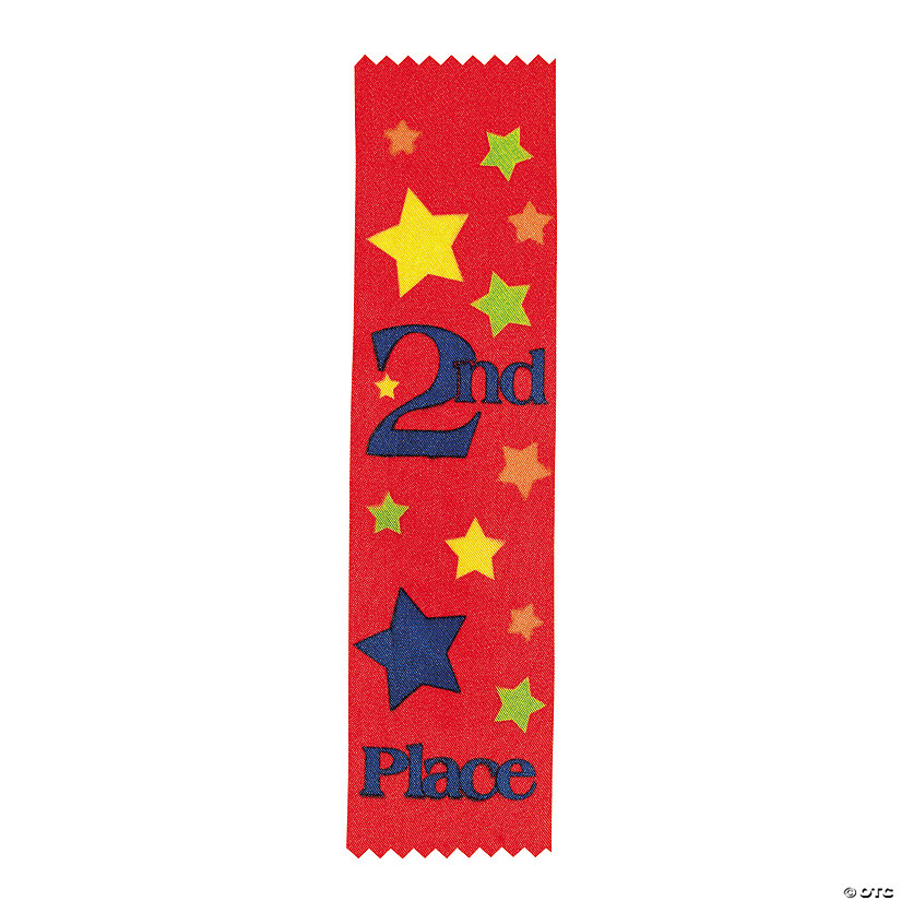 “2nd Place” Red Award Ribbons