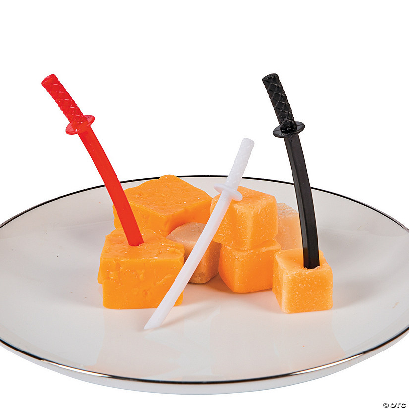 3" Bulk 72 Pc. Ninja Sword Plastic Picks | Oriental Trading