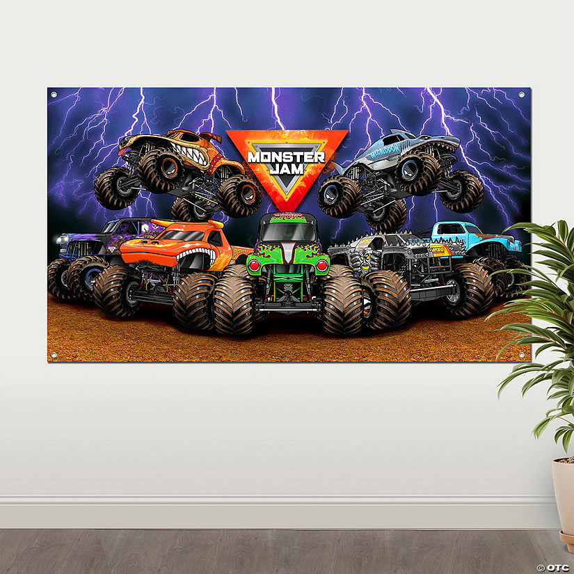 3 ft. x 5 ft. Monster Jam™ Party Polyester Backdrop Banner
