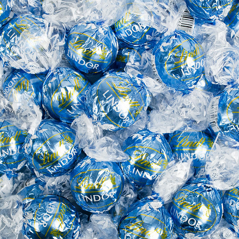 36 Pcs Light Blue Candy Lindor Stracciatella Truffles by Lindt (1 lb)