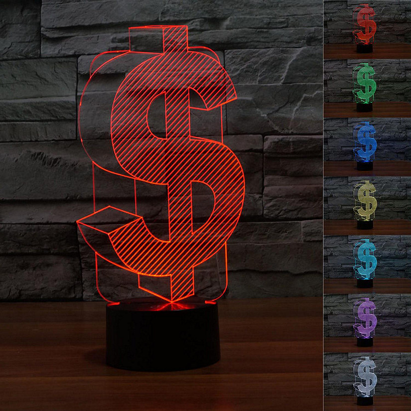 3D Light - Dollar Sign