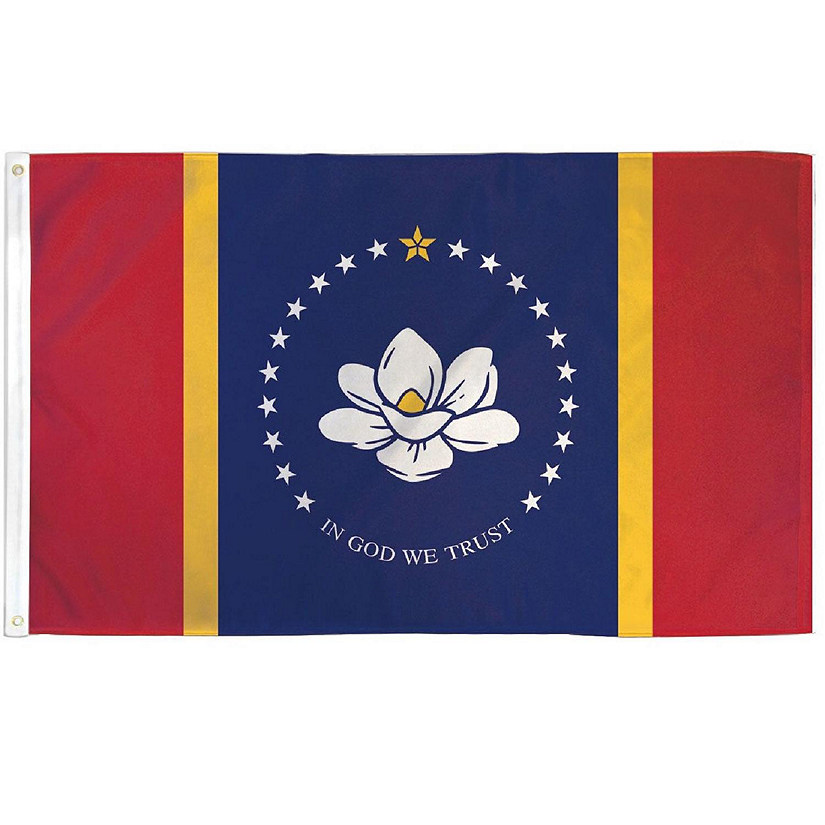 3x5 Mississippi State Polyester Flag Banner Pennant