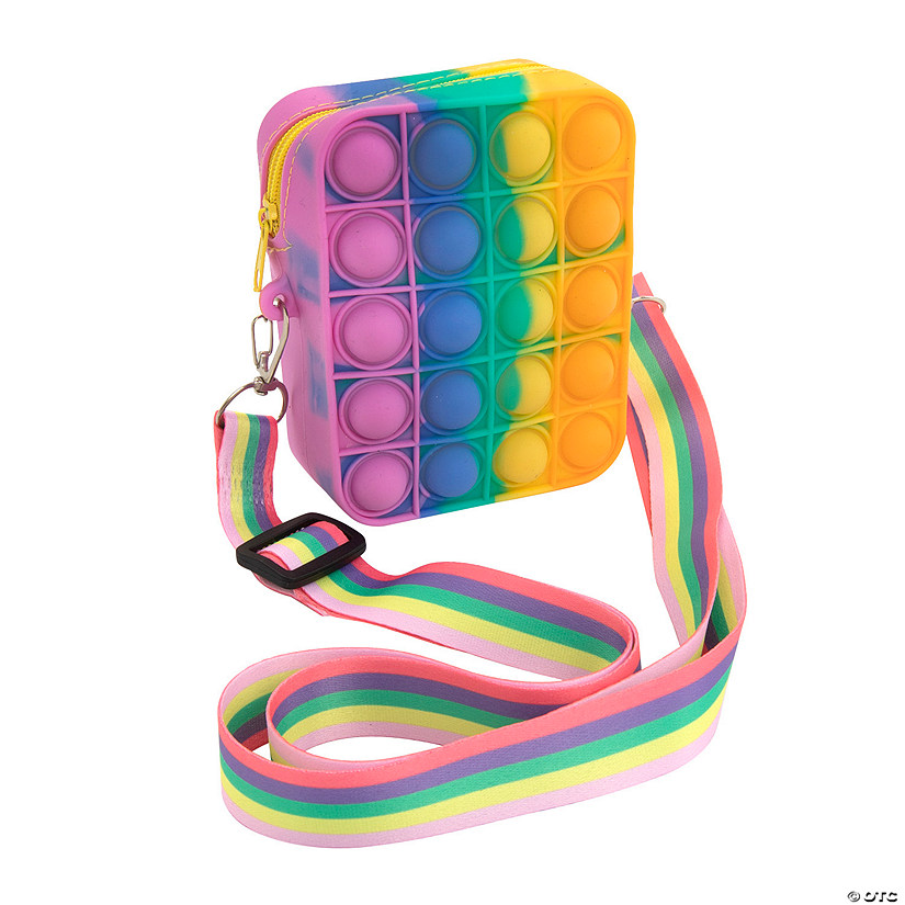 4 1/4" Lotsa Pops Pop Fidget Toy Rainbow Purses - 3 Pc. - Discontinued