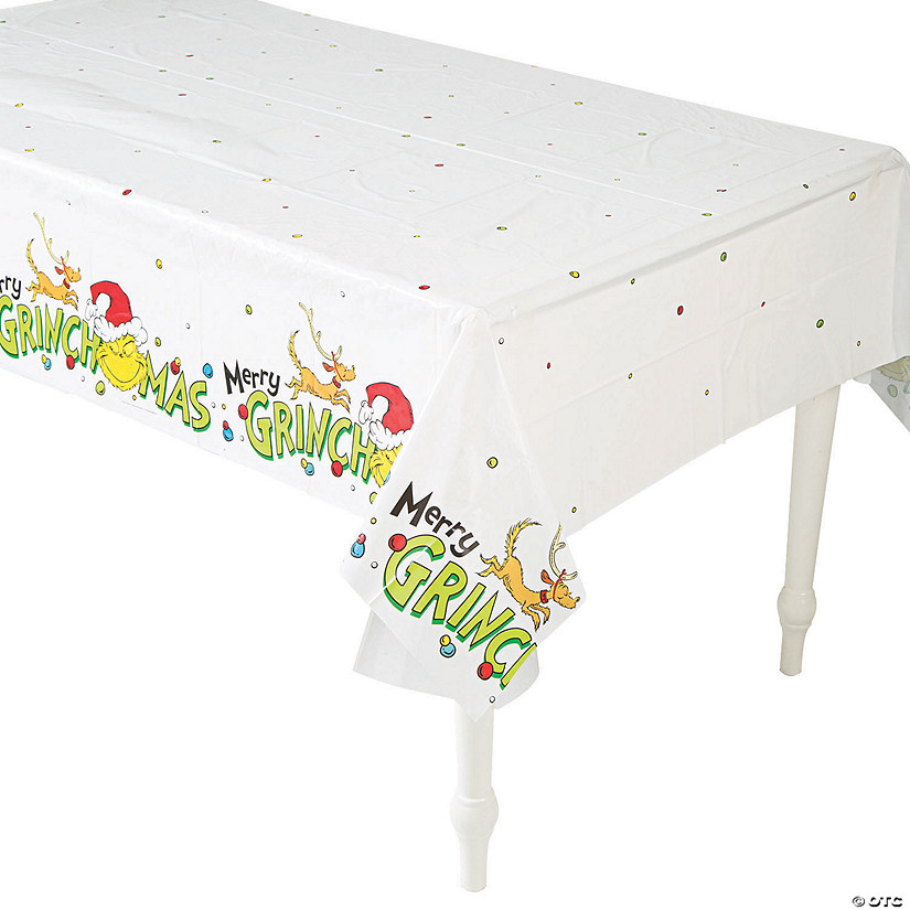 4 Ft. 6" x 9 Ft. Dr. Seuss™ The Grinch Rectangle Disposable Plastic ...