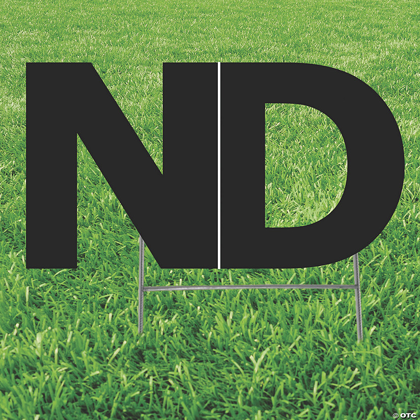 40" x 20" ND Yard Sign | Oriental Trading