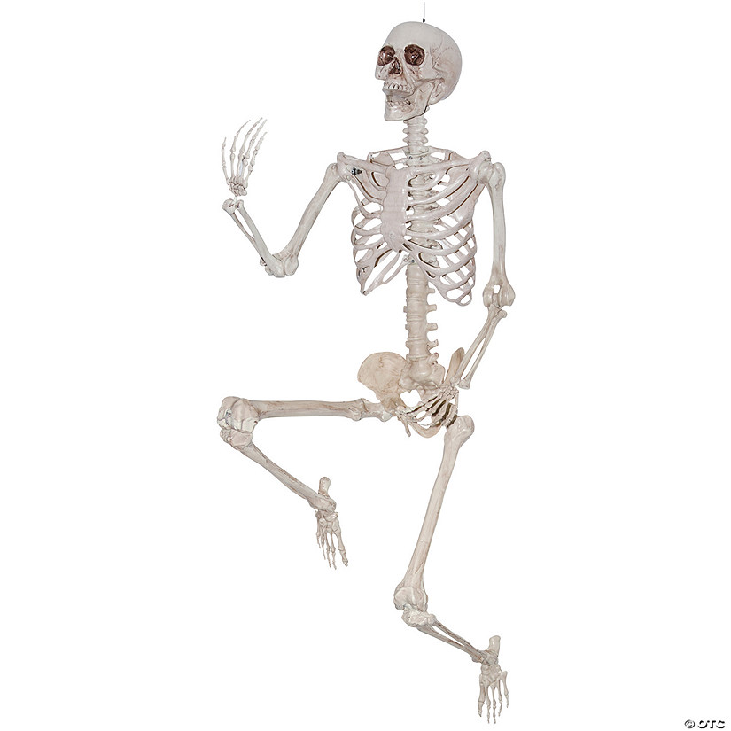 6 Ft. 6" Skeleton Titan Plastic Poseable Halloween Decoration ...