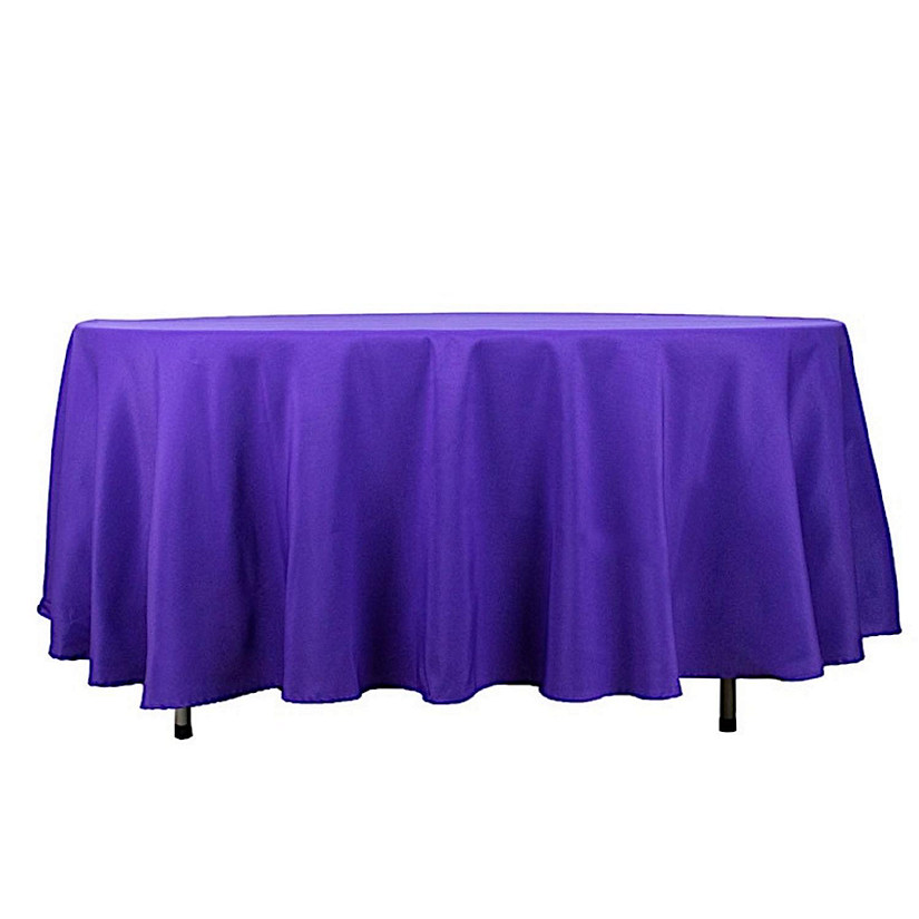 6 pcs 108" Round Premium Polyester Tablecloths Wedding Party Table Linens