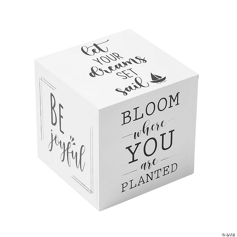 6-Sided Inspirational Decorating Cube - Discontinued