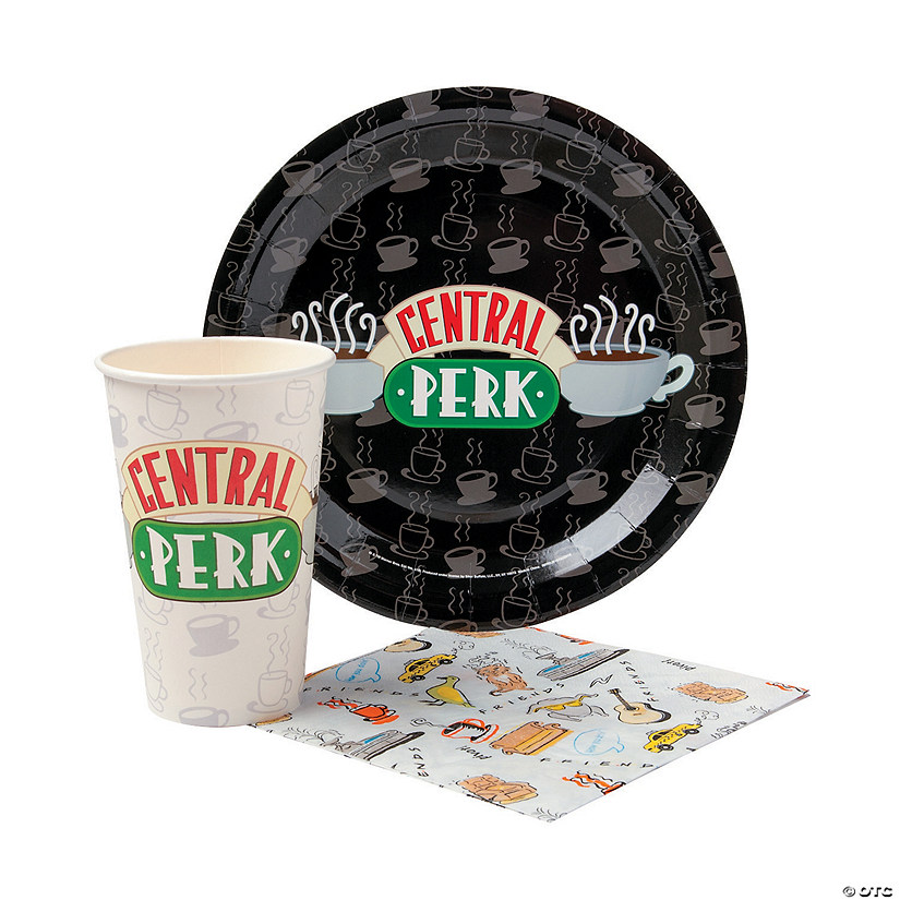 60 Pc. FRIENDS™ Central Perk™ Party Tableware Kit for 20 - Discontinued
