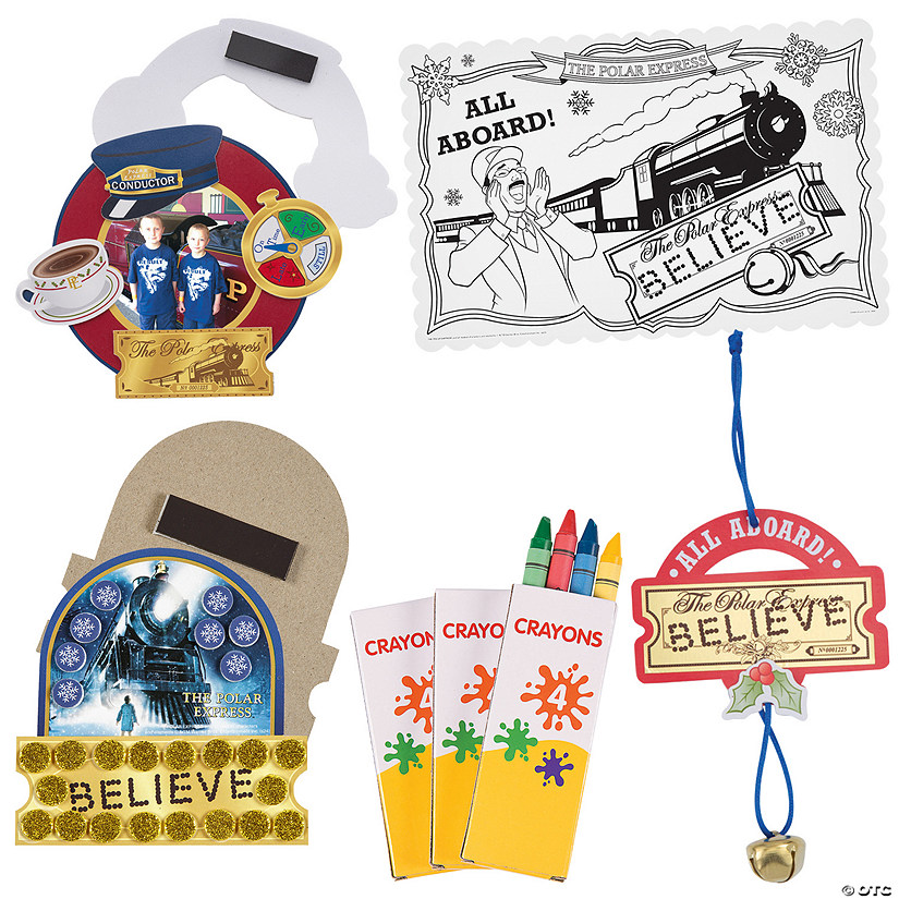 60 Pc. The Polar Express™ Craft Kit & Activity Assortment - Makes 36