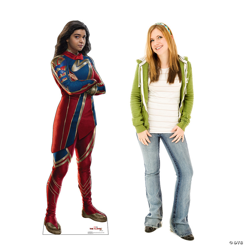 66" Marvel Comics The Marvels Ms. Marvel Life-Size Cardboard Cutout ...