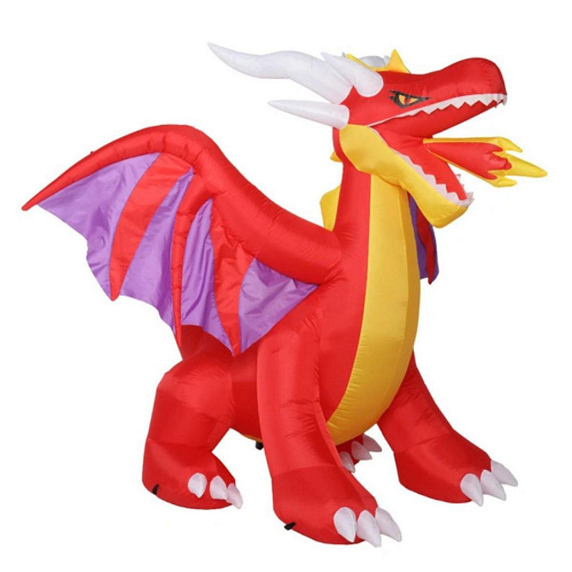 6ft fire dragon Inflatable Halloween Decoration