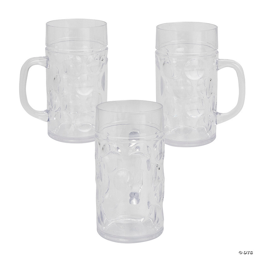 7" 30 oz. Clear Plastic Mug - 6 Ct. | Oriental Trading