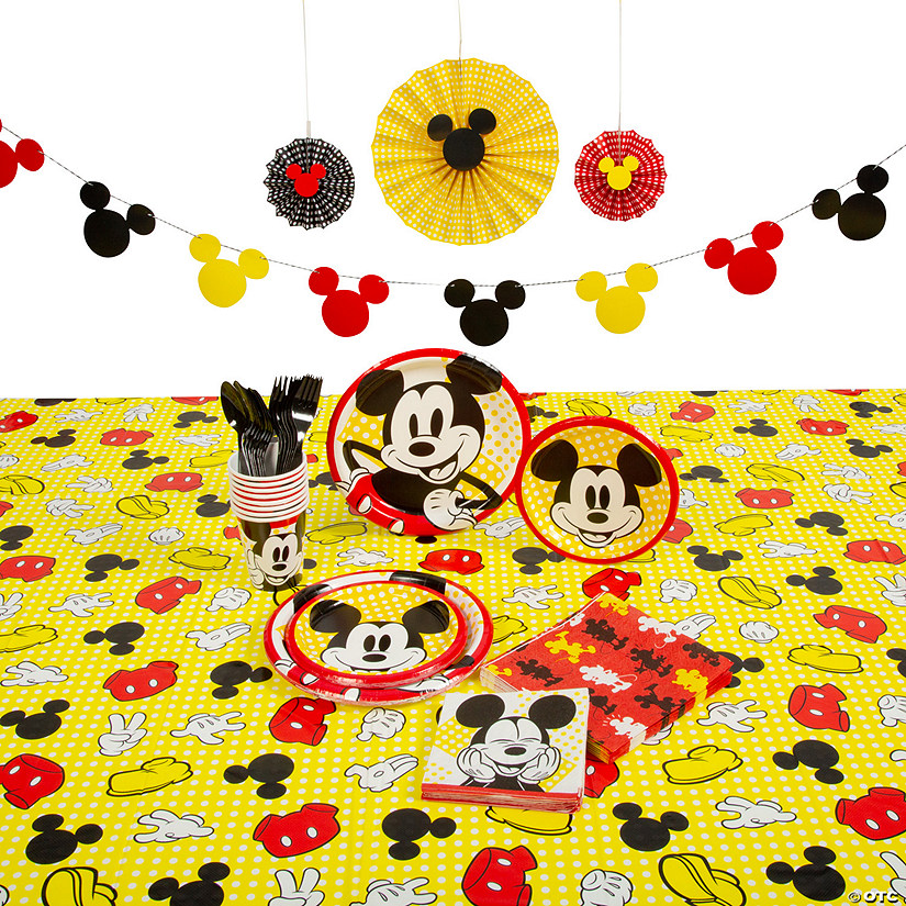 77 Pc. Disney’s Mickey Mouse Party Tableware Kit for 8 Guests