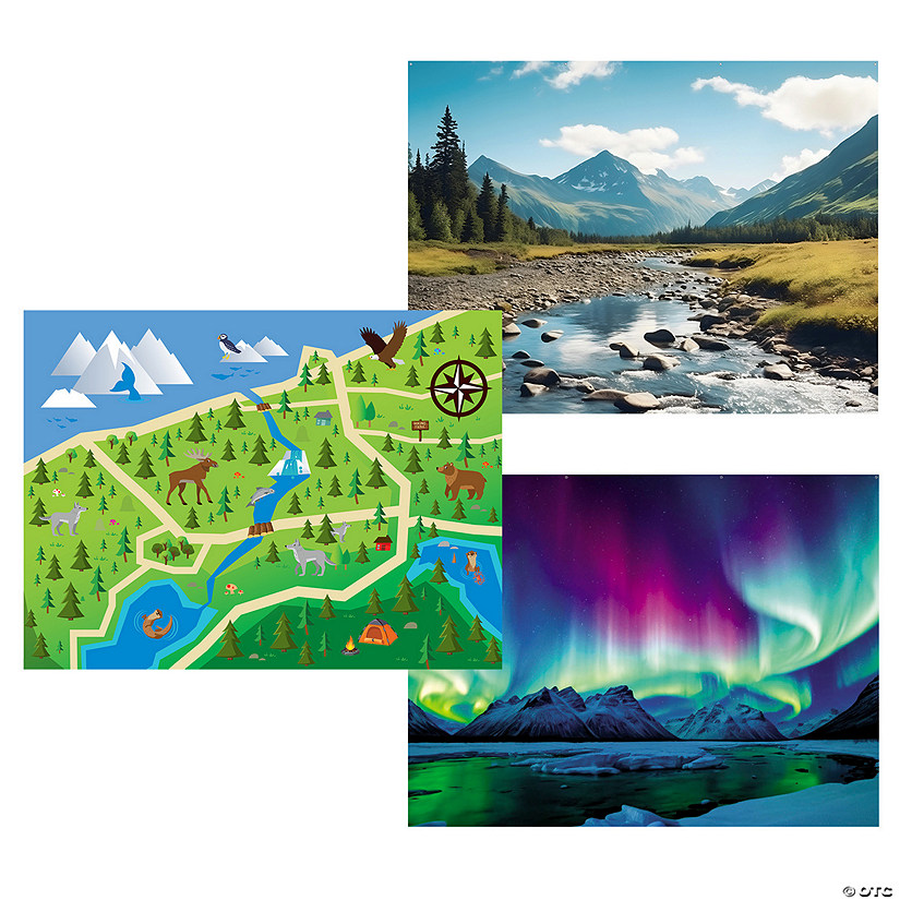8 Ft. x 6 Ft. Great North VBS Backdrop Assortment - 3 Pc.