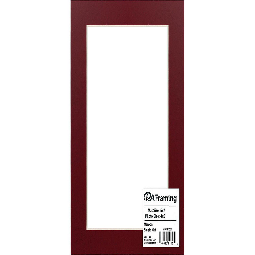 ADF Mat 5x7/4x6 WhtCore Maroon