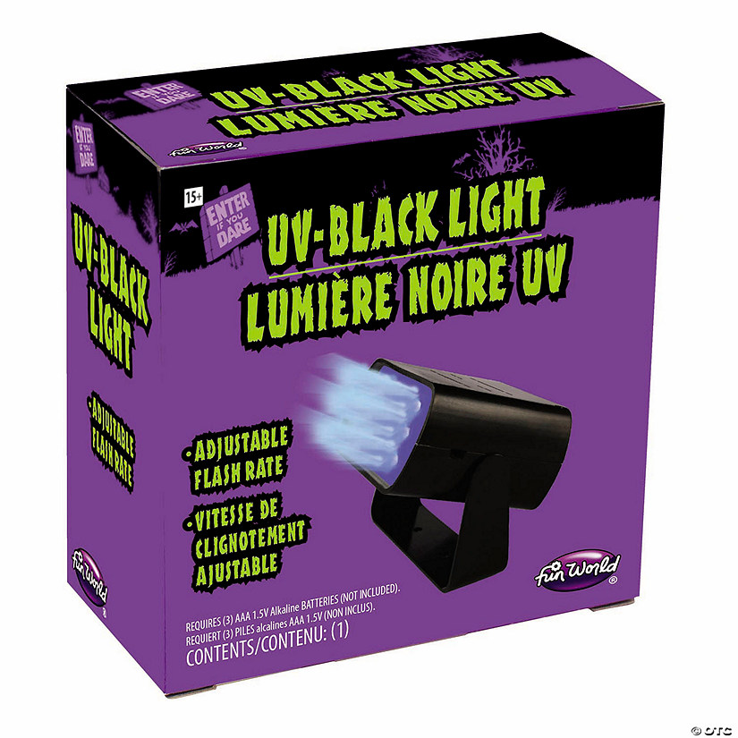 Adjustable Flash Rate Intense UV Black Light