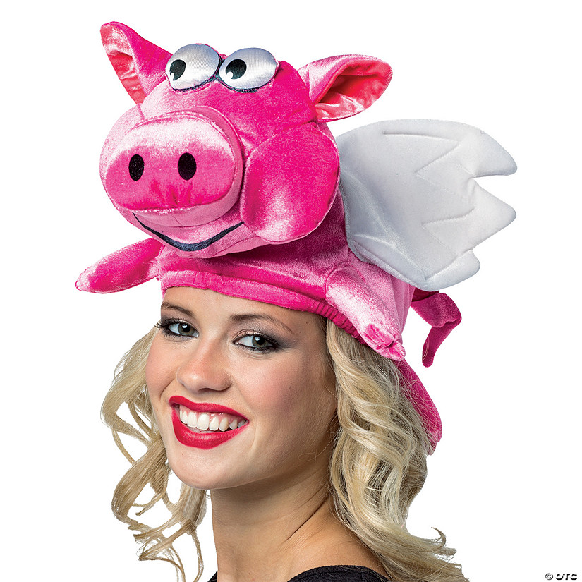 Adults Flying Pig Hat | Oriental Trading