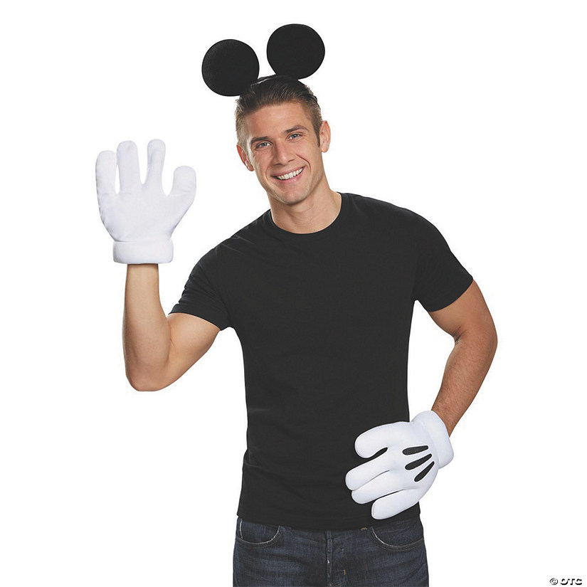 Adults Mickey Mouse Ears and Gloves Kit - Discontinued