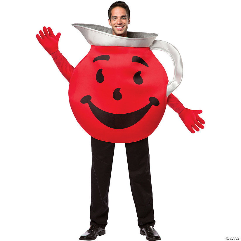 Adults Red Kool-Aid Man Costume | Oriental Trading