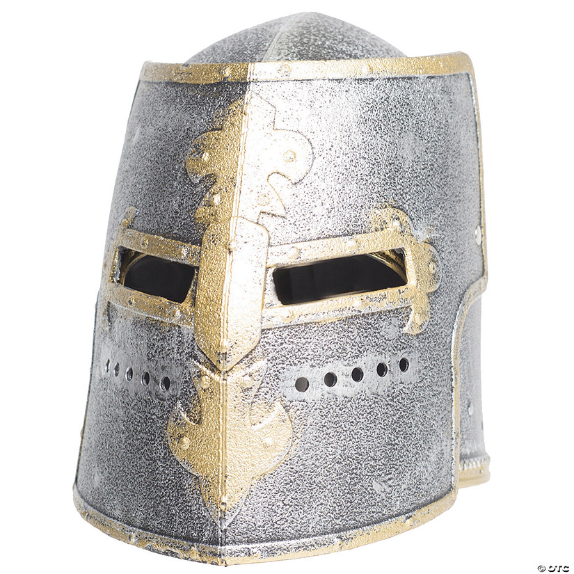 Adults Silver Knight Full Helmet