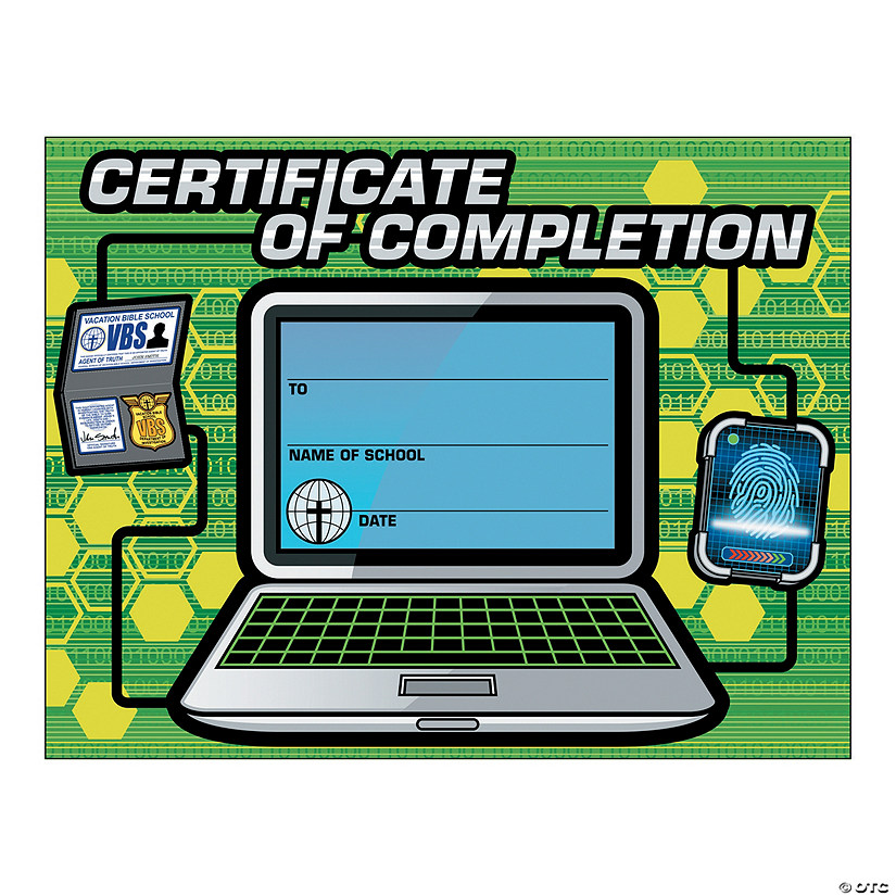 Agents of Truth VBS Completion Certificates - Discontinued